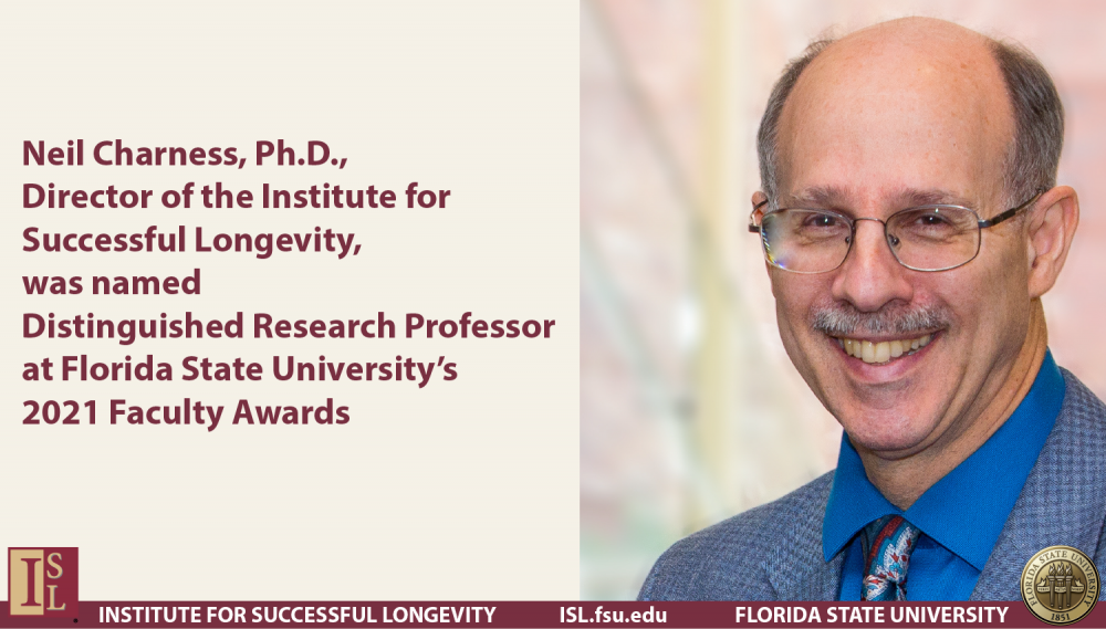 ISL Director Neil Charness named Distinguished Research Professor | The Institute for Successful ...